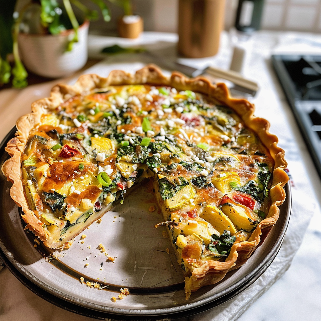 Springtime Vegetable Quiche