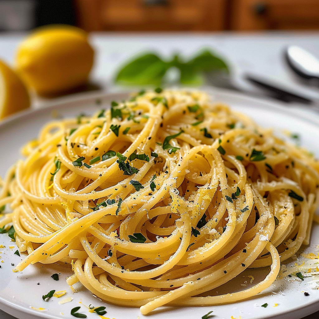Easy Lemon Garlic Pasta Recipe